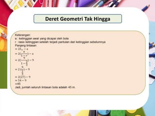 Materi Barisan dan Deret Geometri SMA ppt | PPT