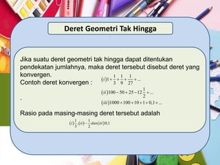 Materi Barisan dan Deret Geometri SMA ppt | PPT