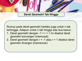 Materi Barisan dan Deret Geometri SMA ppt | PPT