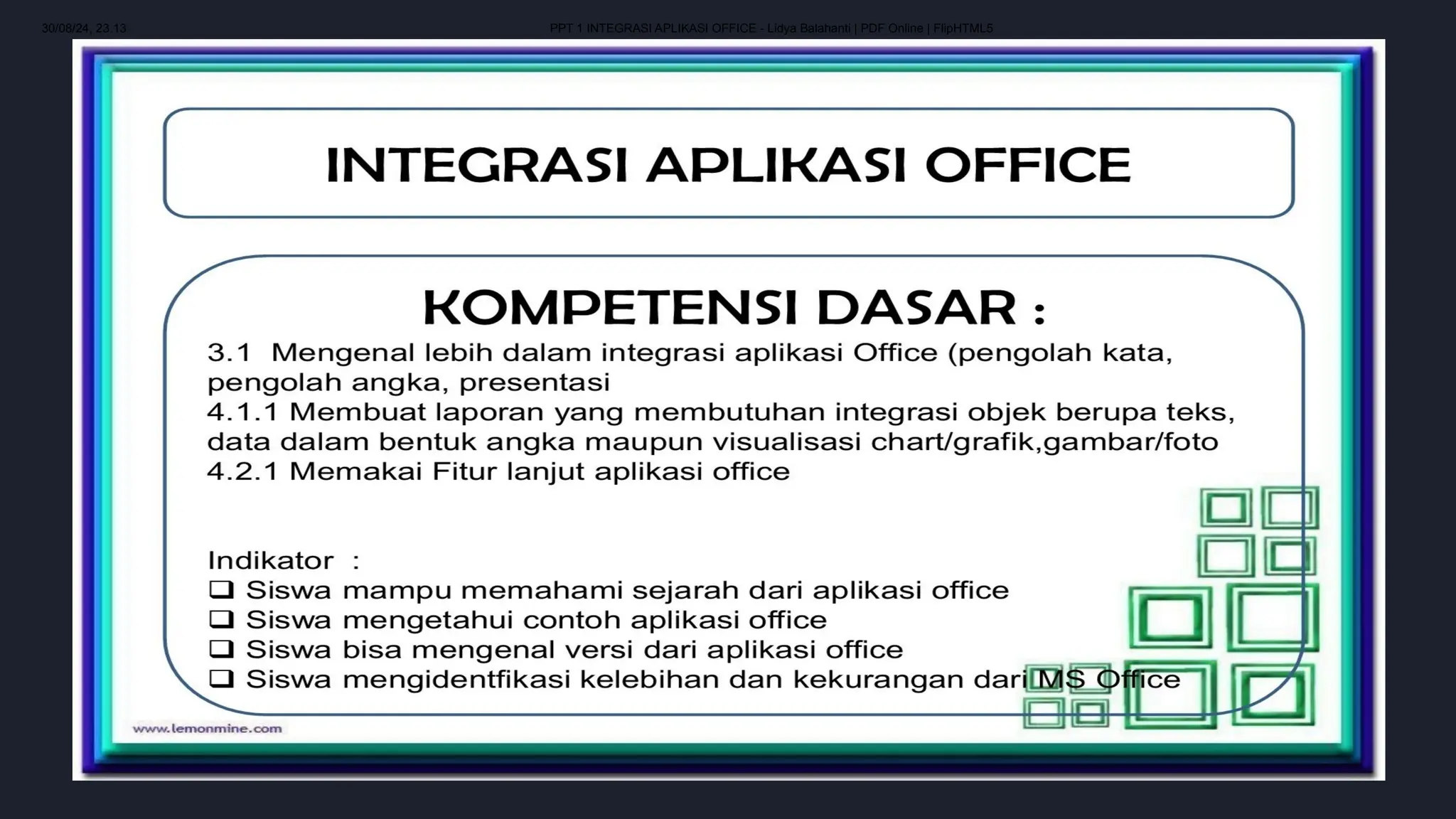 Presentasi MATERI Integrasi Aplikasi Perkantoran.pptx