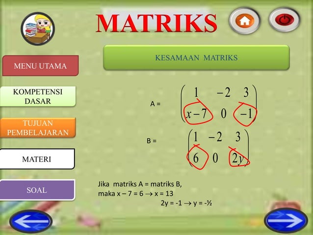 Presentasi matriks | PPTX