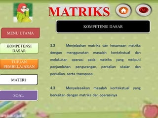 Presentasi matriks | PPTX