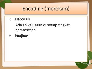 Presentasi memory kelompok 3 | PPT