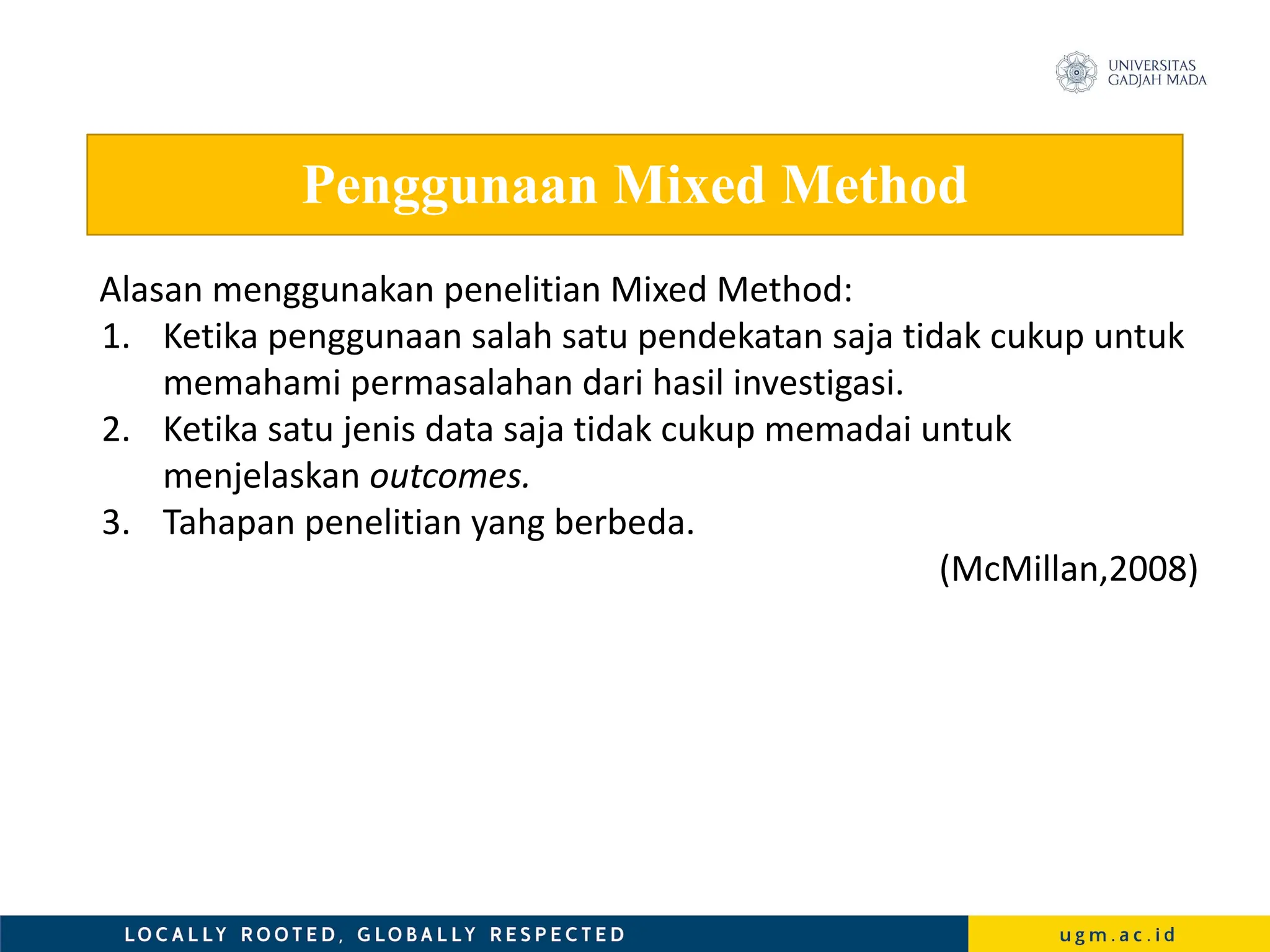 presentasi metode riset - penelitian mix method | PDF