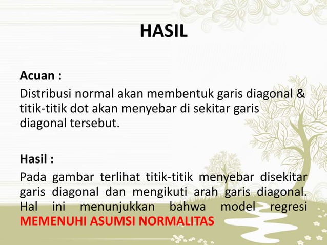 UJI ASUMSI KLASIK | PPTX