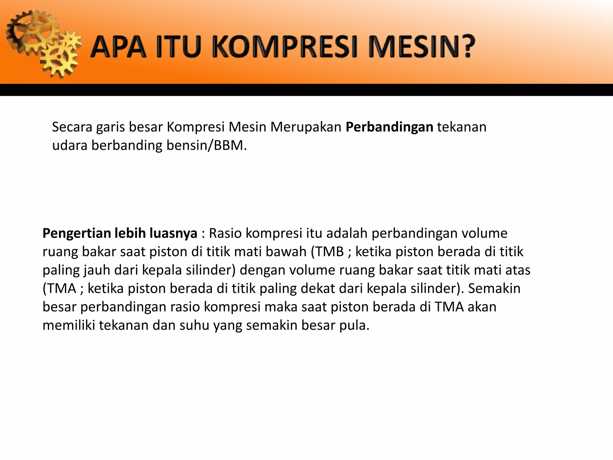 Sistem Pengukuran Kompresi Mesin | PPTX