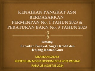 Kenaikan Pangkat Terbaru untuk PNS..pptx