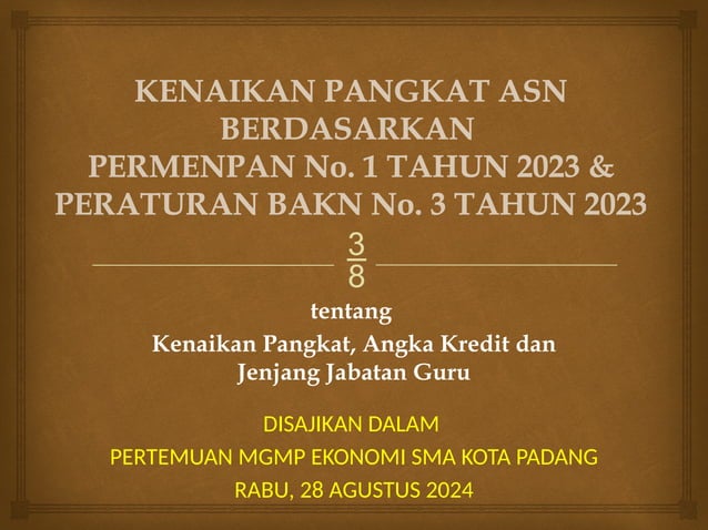 Kenaikan Pangkat Terbaru untuk PNS..pptx