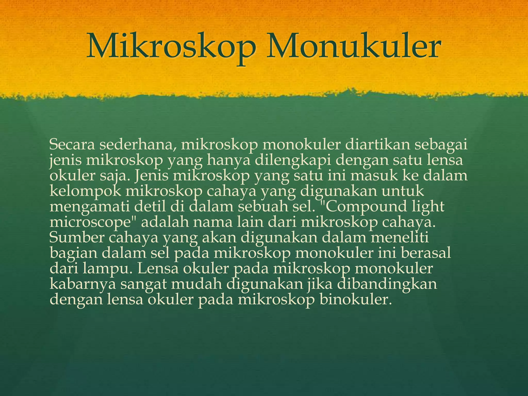 Presentasi mikroskop | PPTX