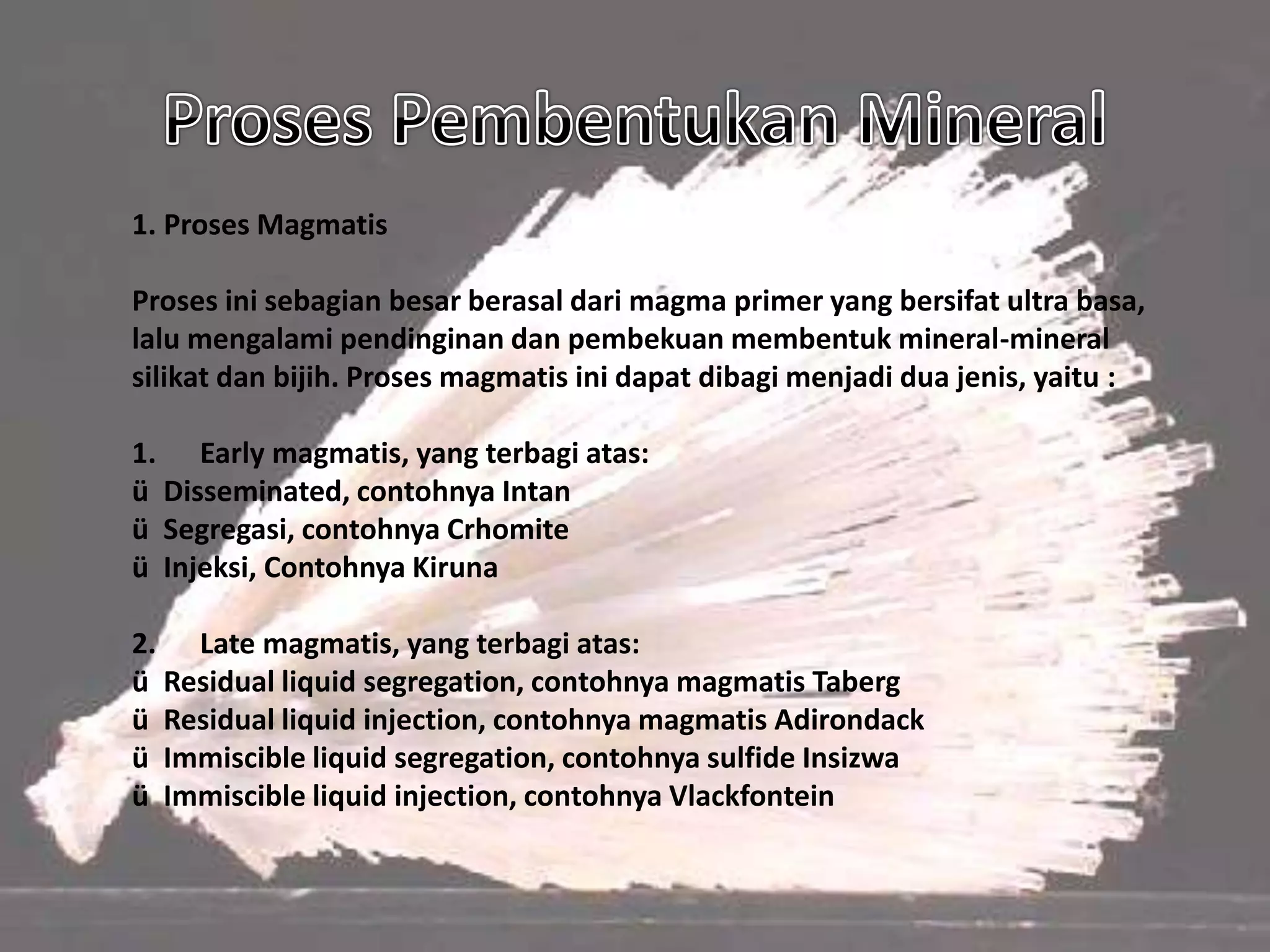 Presentasi mineral (2) | PPTX