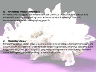 Presentasi mineral (2) | PPTX