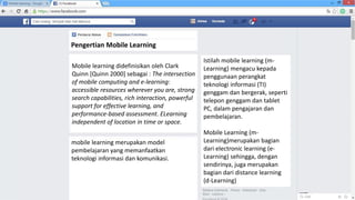 Presentasi Mobile Learning | PPTX