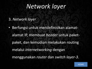 Presentasi model osi ( retno ) | PPT