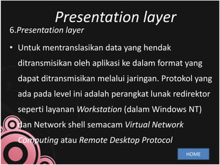 Presentasi model osi ( retno ) | PPT