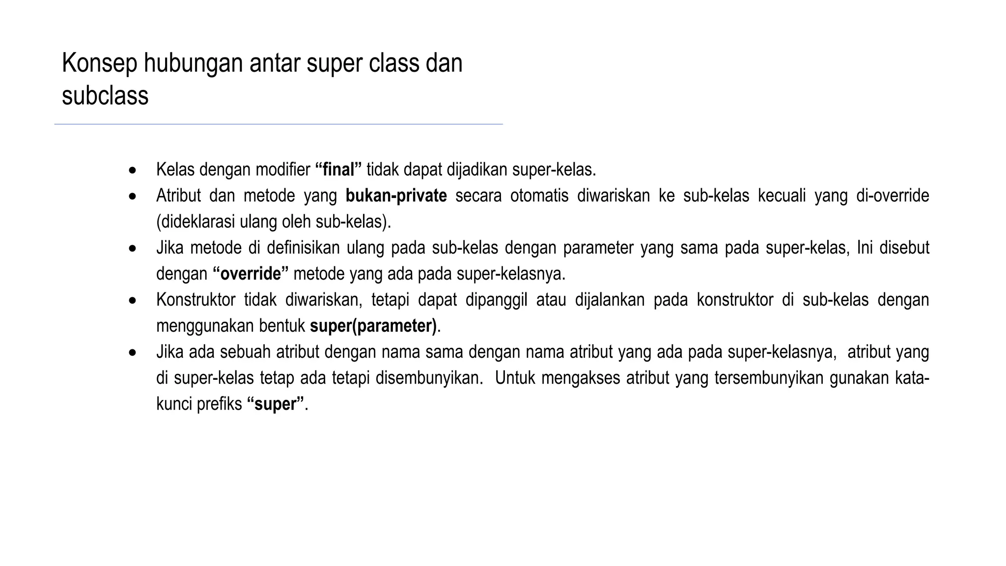 Pemrograman Java - Inheritance | PPT