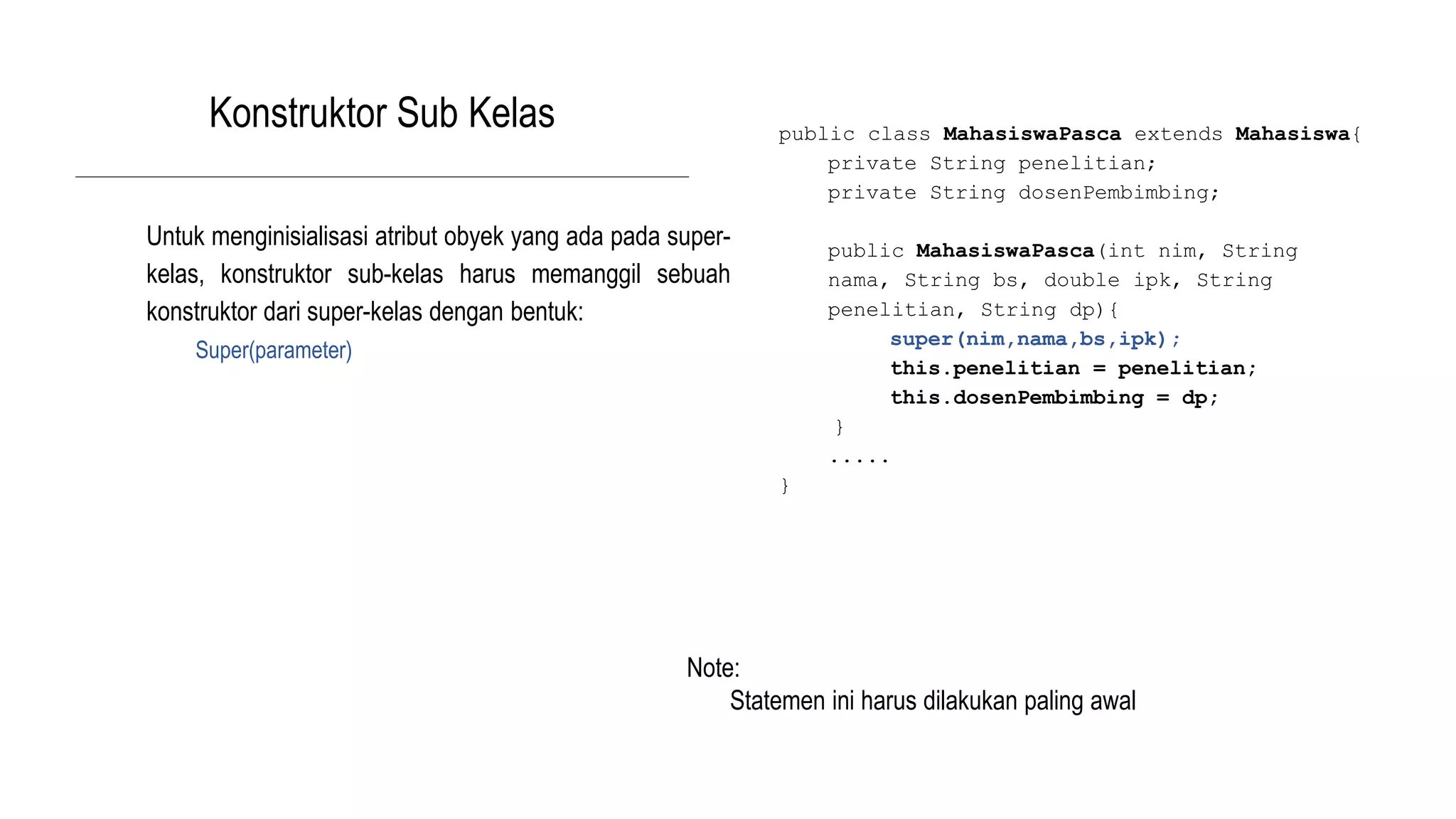 Pemrograman Java - Inheritance | PPT