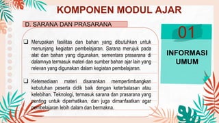 PRESENTASI MODUL AJAR 2024 DALAM KEGIATAN IHT PERSIAPAN MENGHADA[I ...