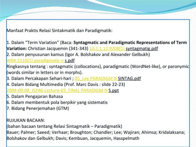 Presentasi morfologi 8 maret 2010a | PPT