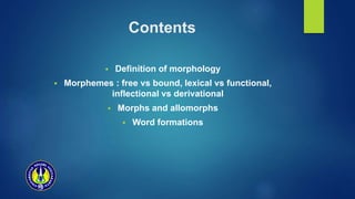 Morphology | PPTX | Geology | Science