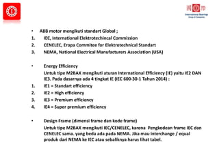 Presentasi induction Motor brand ABB IE2 | PPT