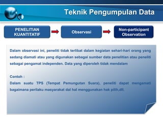 Teknik pengumpulan data penelitian eksperimen | PPTX