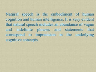 Natural Speech and Speech Eent | PPT