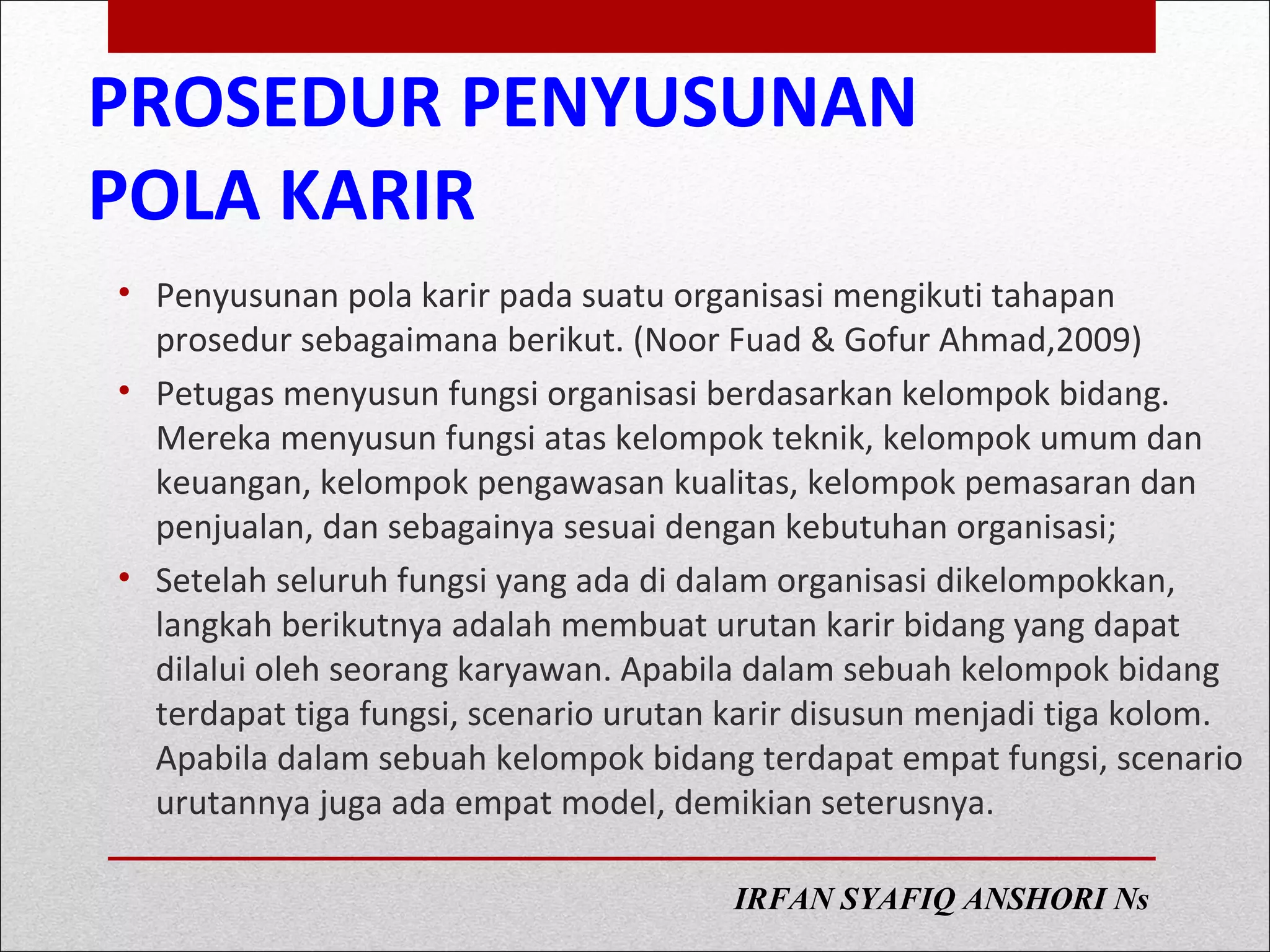 PRESENTASI PERENCANAAN KARIER | PPT