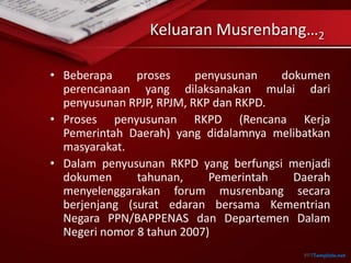 Presentasi musrenbang | PPTX