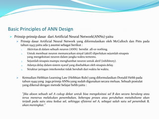 Presentasi neural network | PPTX