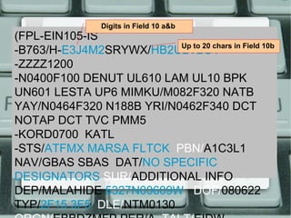 Presentasi new fpl format 2012 | PPT | Air Travel | Travel Type