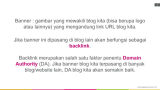 Tutorial Blog: Membuat Banner (small banner linked to blog) | PPT