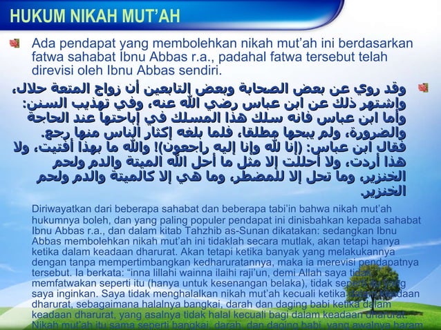 Presentasi Nikah Siri Dan Mutah | PPS