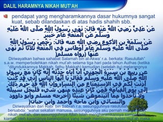 Presentasi Nikah Siri Dan Mutah | PPS