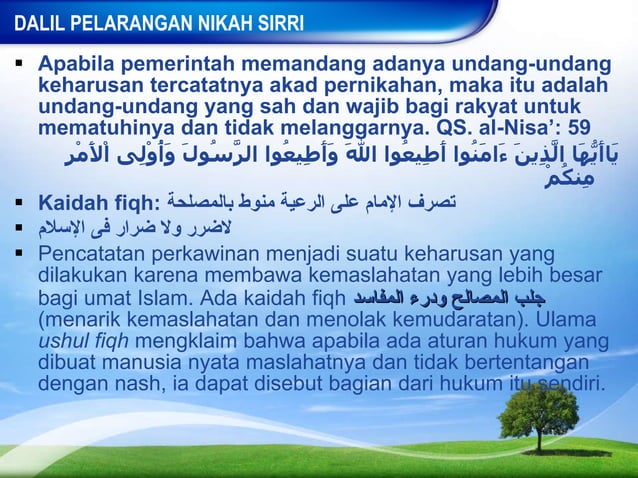 Presentasi Nikah Siri Dan Mutah | PPS