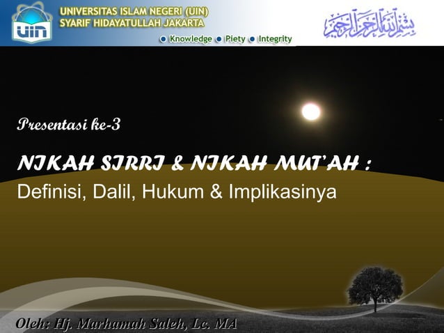 Nikah Siri dan Mut'ah | PPS