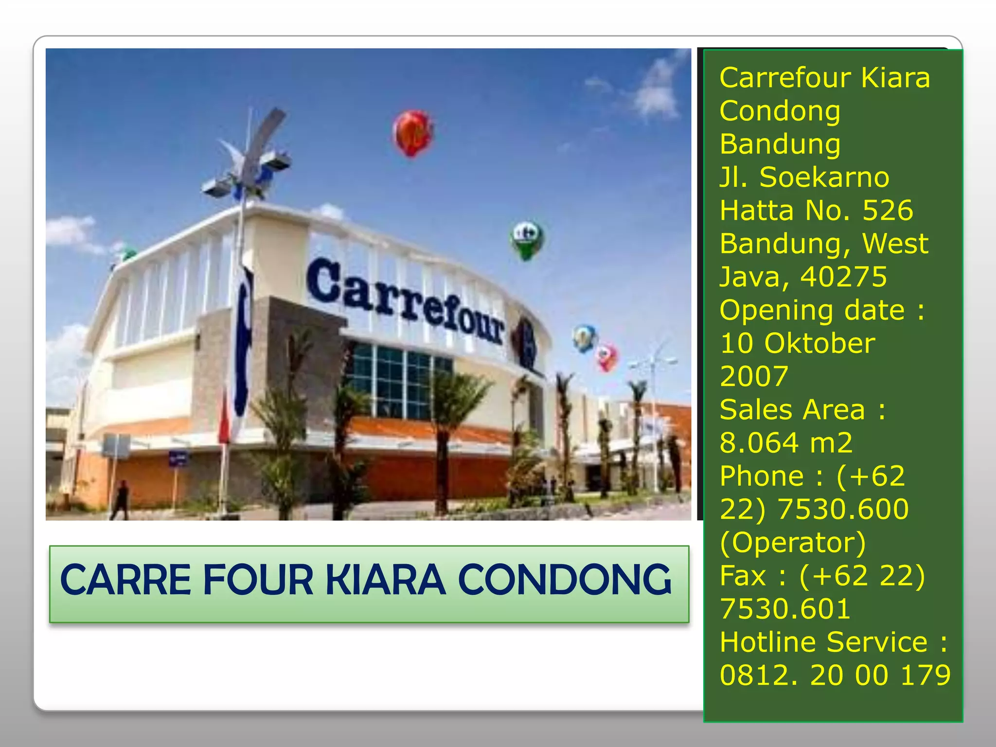 Presentasi no 2 2_ritel carre_four | PPT