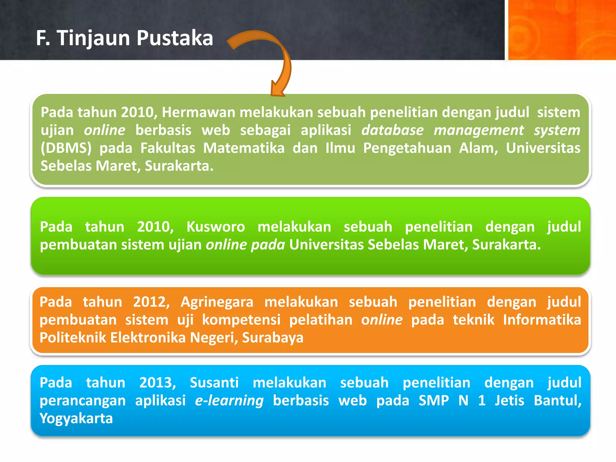 contoh Presentasi penelitian E-learning Moodle | PPTX
