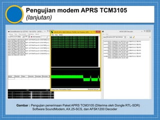 Purwarupa Modem APRS 1200 dengan TCM 3105 | PPT