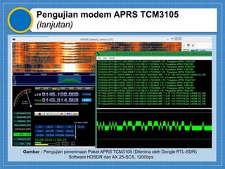 Purwarupa Modem APRS 1200 dengan TCM 3105 | PPT