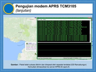 Purwarupa Modem APRS 1200 dengan TCM 3105 | PPT