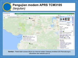 Purwarupa Modem APRS 1200 dengan TCM 3105 | PPT