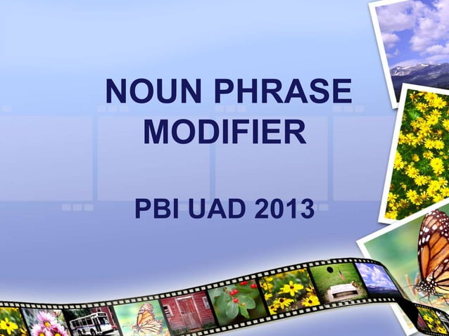 noun phrase modifier | PPTX