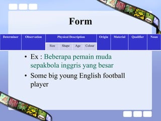 noun phrase modifier | PPTX