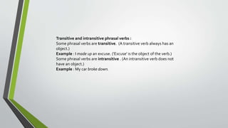 phrasal verbs | PPTX