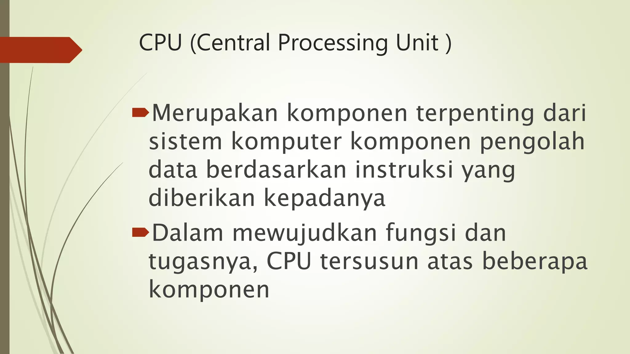 PRESENTASI ORGANISASI SISTEM KOMPUTER (OSK) | PPTX