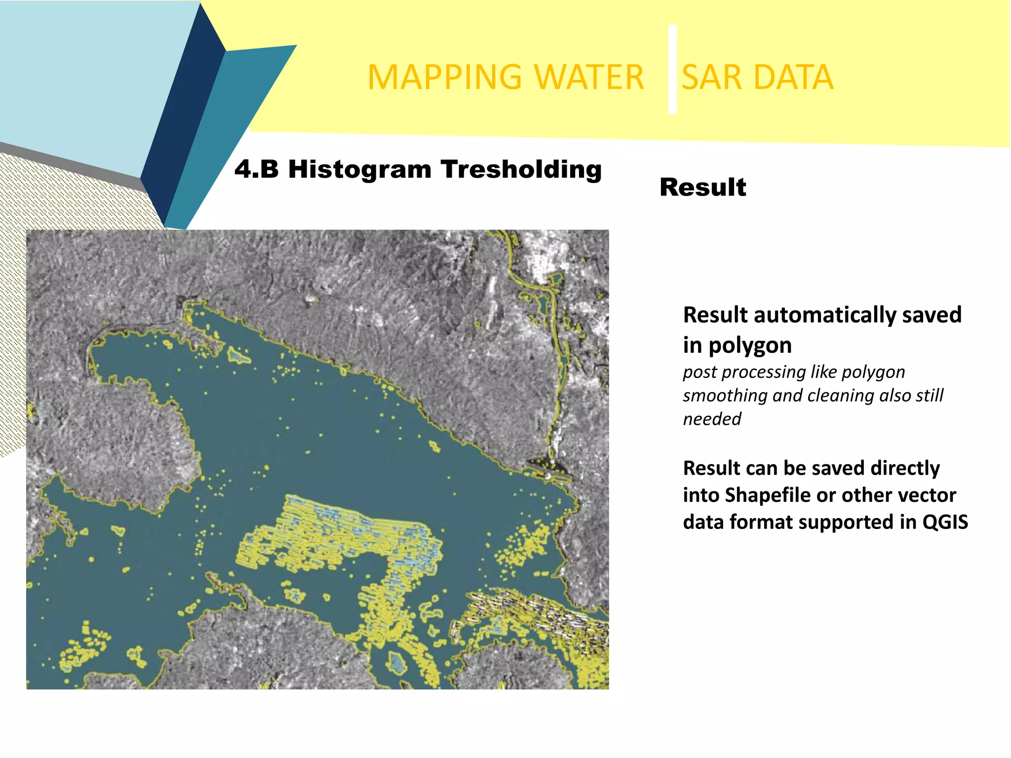 Mapping Water features from SAR Imagery | PPTX