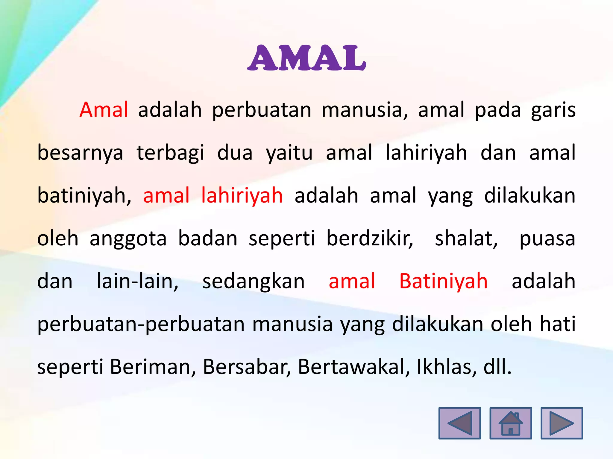 Presentasi integrasi iman, ilmu, dan amal | PPTX