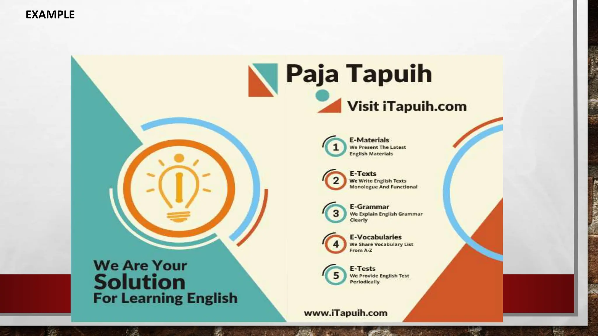 Presentasi PAMPLETS pengertian dan kegunaany | PPTX