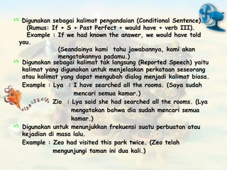 PRESENTASI_PAST_PERFECT_TENSE FOR 9 GRADE | PPTX