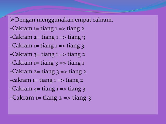 Presentasi Menara Hanoi | PPTX